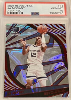 2021 Panini Revolution Ja Morant Asia Red PSA 10 POP 2 SSP Grizzlies | eBay