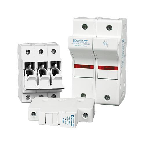 Ferraz Shawmut Fuse Holders USCC2I 30 Amp 600 Volt 2 Pole DIN Mount for ...