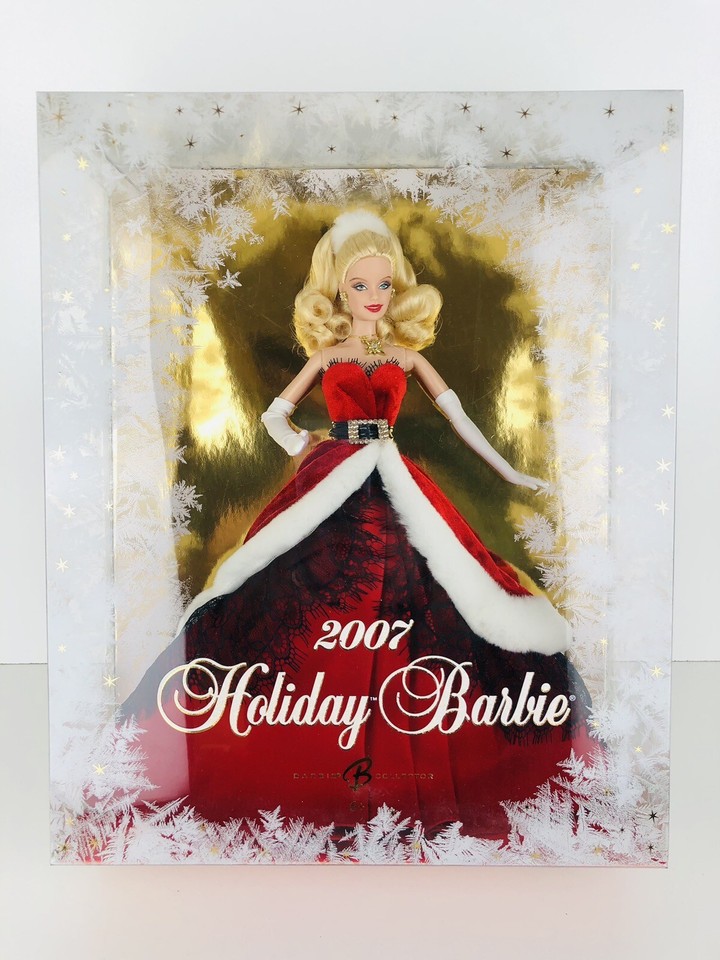 Barbie 2007 Holiday Doll Collector Special Edition Red Dress Mattel ...