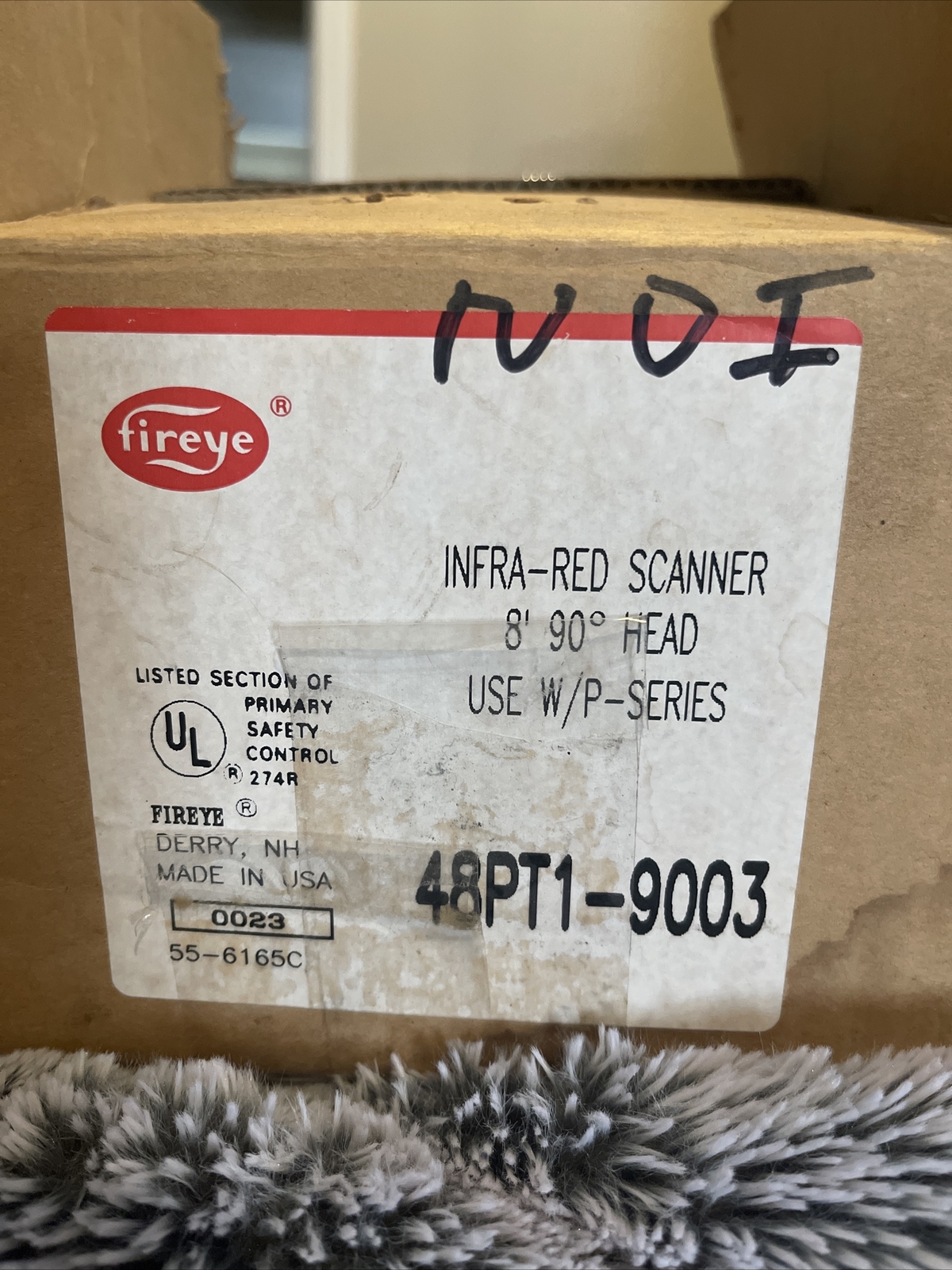 FIREYE 48PT1-9003 INFRA-RED SCANNER 8' 90Deg HEAD Use W/PSERIES, | eBay