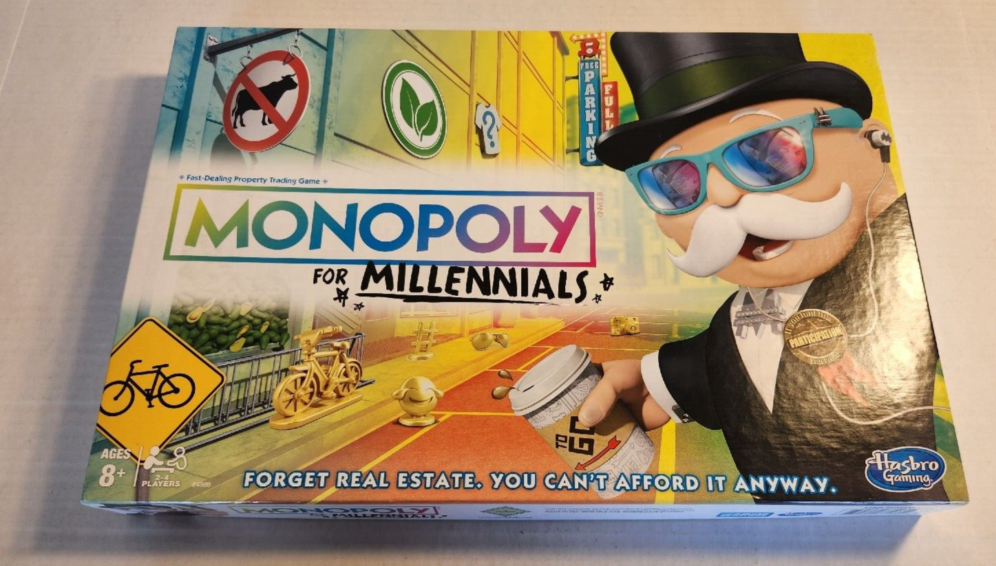 Monopoly For Millennials Board Game 630509774661 | eBay