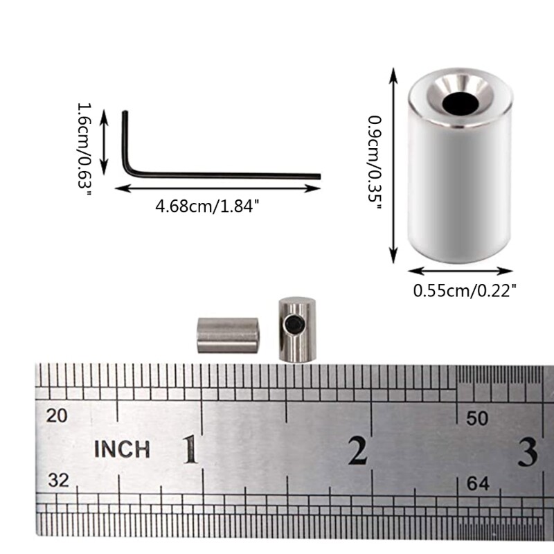 60Pieces Pin Keepers Pin Lock Pin Back for with Wrench 9x5.5mm Needle ...