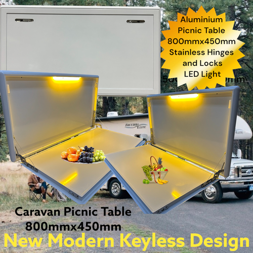 JAYCO SUITABLE CARAVAN FOLDOUT TABLE PICNIC TABLE WHITE KEYLESS 800mm x ...