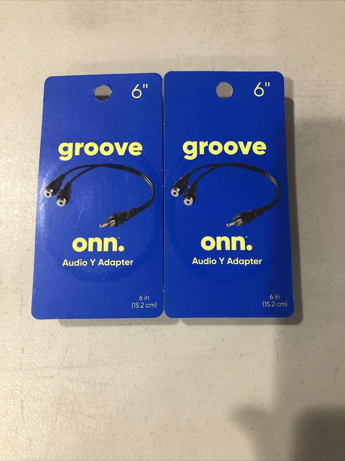 groove onn. Stereo Y Adapter 6in 3.5mm Auxiliary to RCA Black 100008586 ...