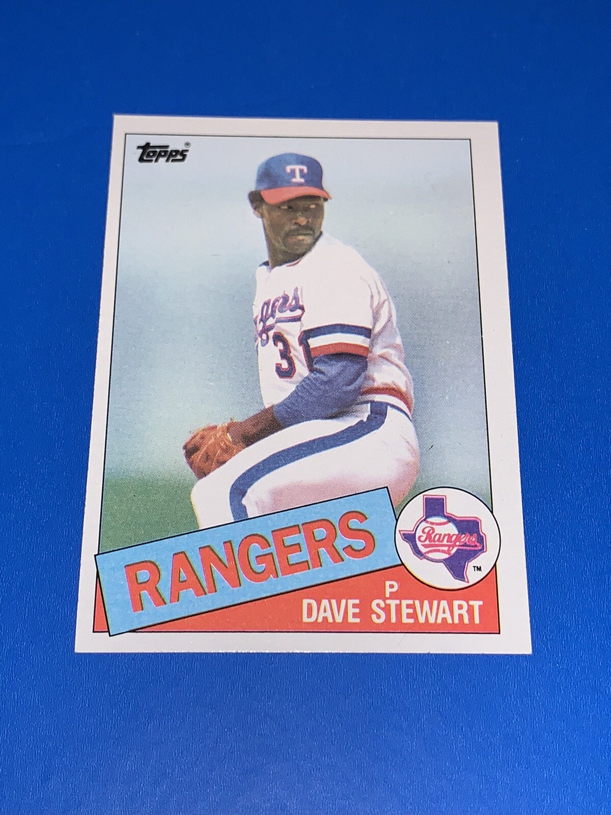1985 Topps Dave Stewart Baseball Card #723 Texas Rangers Set Break NM ...