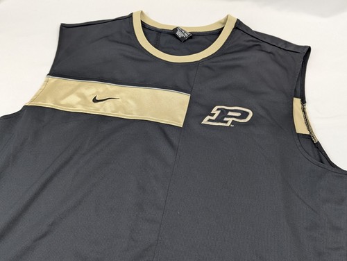 Nike Purdue Boilermakers Mens XL Dri Fit Basketball Jersey Black Gold ...