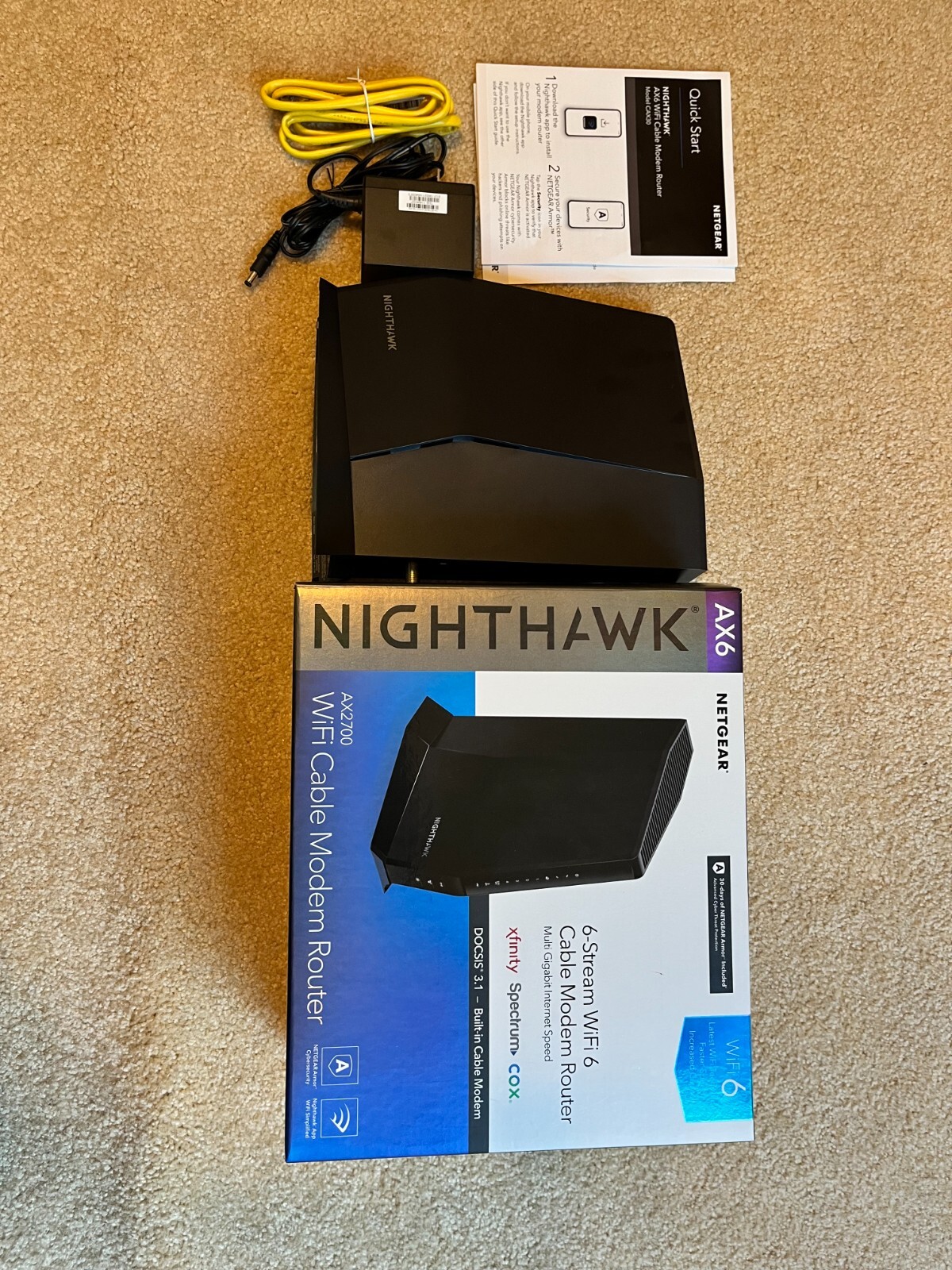 NETGEAR Nighthawk AX2700 Router DOCSIS 3.1 with Built in Cable Modem | eBay