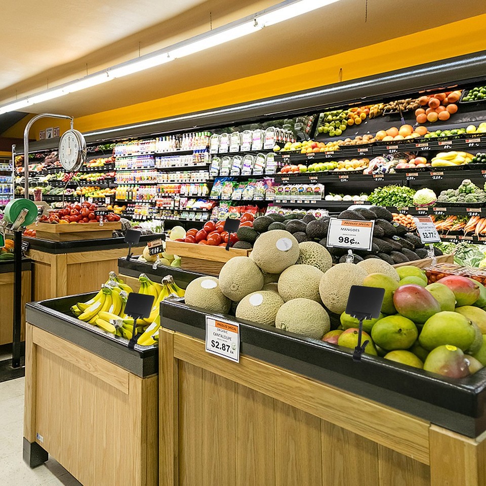 4 Pcs Price Tag Holder Office Baby Supermarket Label Holders Display ...