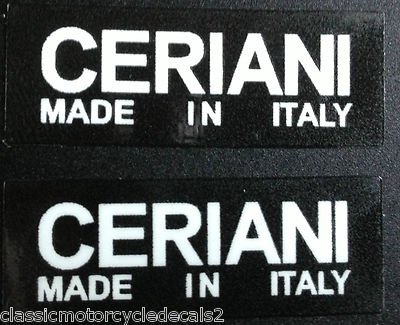 GILERA GARELLI FANTIC DUCATI CERIANI FRONT FORK OR REAR SHOCK DECALS ...