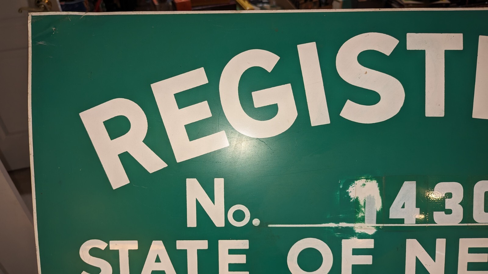 Vintage New York State Official Motor Vehicle Repair Shop Sign single ...