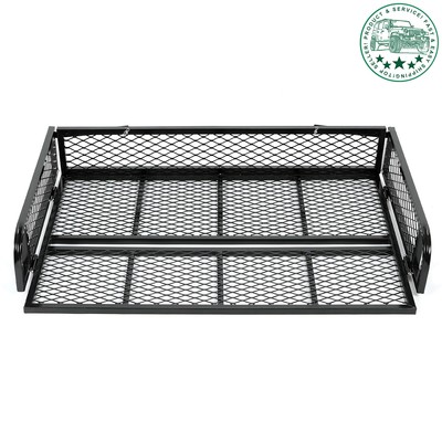 Powder Coated Universal ATV Rear Drop Cargo Basket Rack Storage Carrier ...