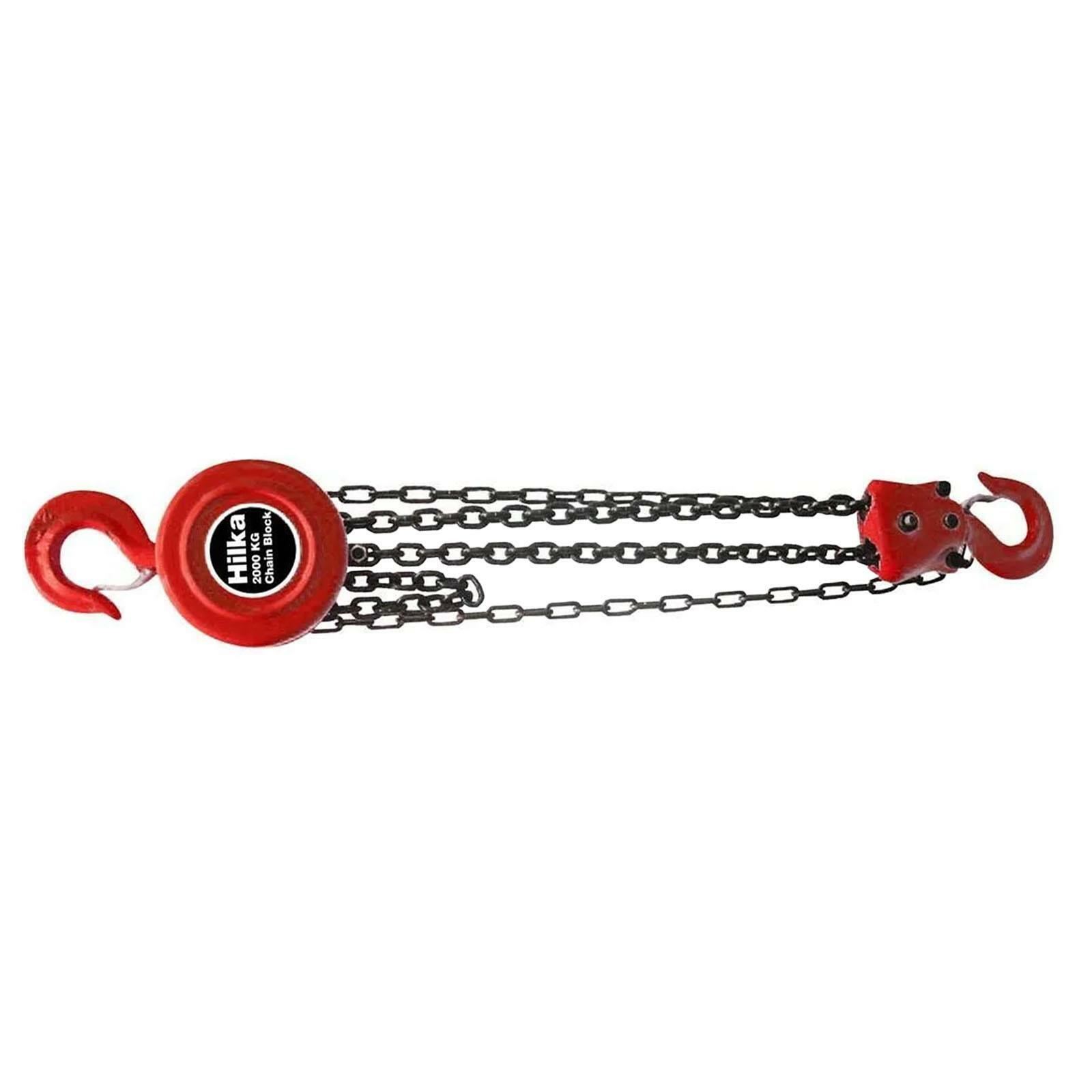 Heavy Duty Chain Block & Tackle 2000kg Pulley Lifting Hoist ...