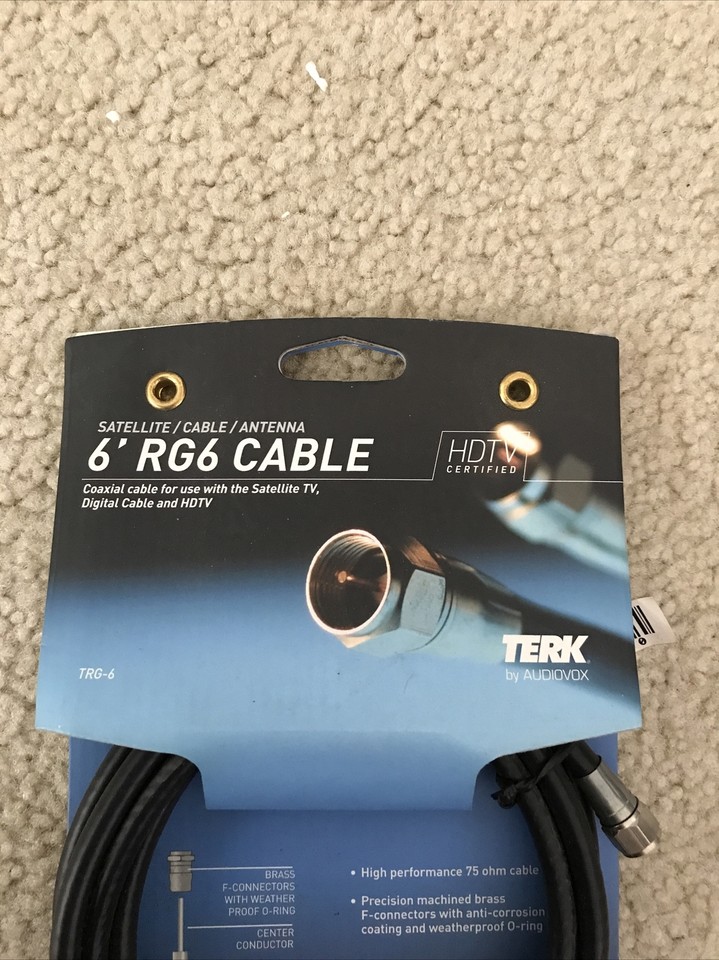 Terk by Audiovox 6' RG6 Cable - NEW | eBay