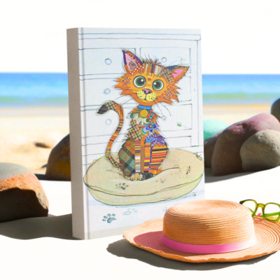 Bug Art Kimba Kitten Cat A5 Lined Hardback Notebook Memo Notes Diary ...