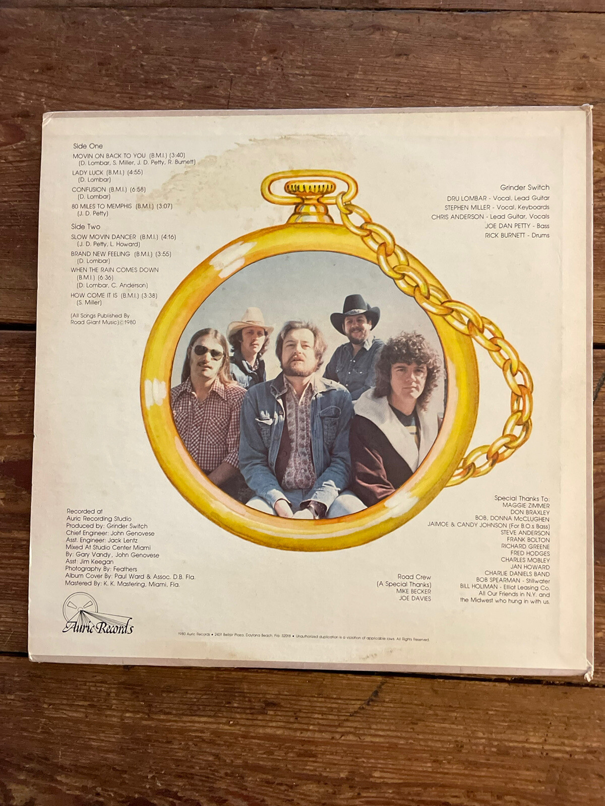 Grinderswitch - Right On Time (1980 Vinyl - Auric Records 003079XA-1710 ...