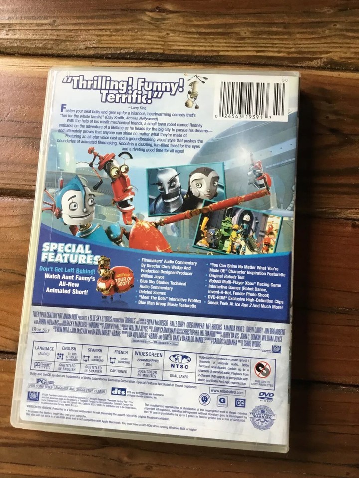 ROBOTS Widescreen Edition DVD NEW and Factory Sealed 24543193913| eBay