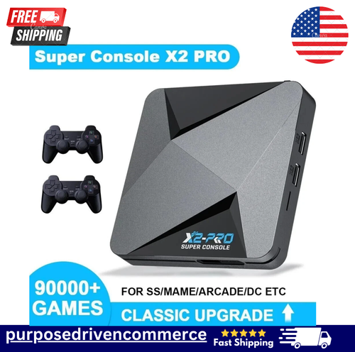 KINHANK Retro Video Game Console Super Console X2 Pro with 90000 Video ...