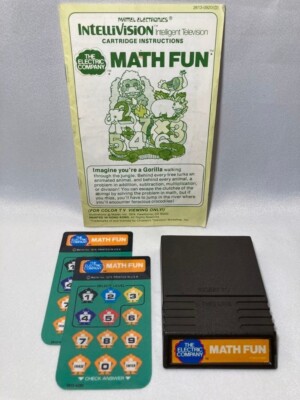 Math Fun for Mattel Intellivision Clean and Tested with Manual and ...
