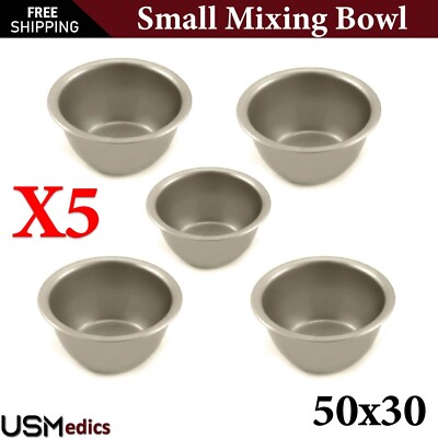 Small Steel Mixing Bowl Surgical Implant Dental Instruments Laboratory ...