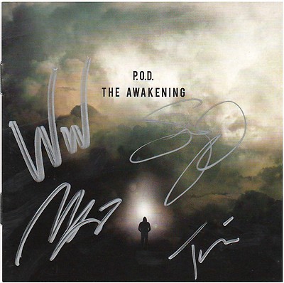 P.O.D. The Awakening Ltd Ed Hand Signed By All 4 Members RARE CD ...