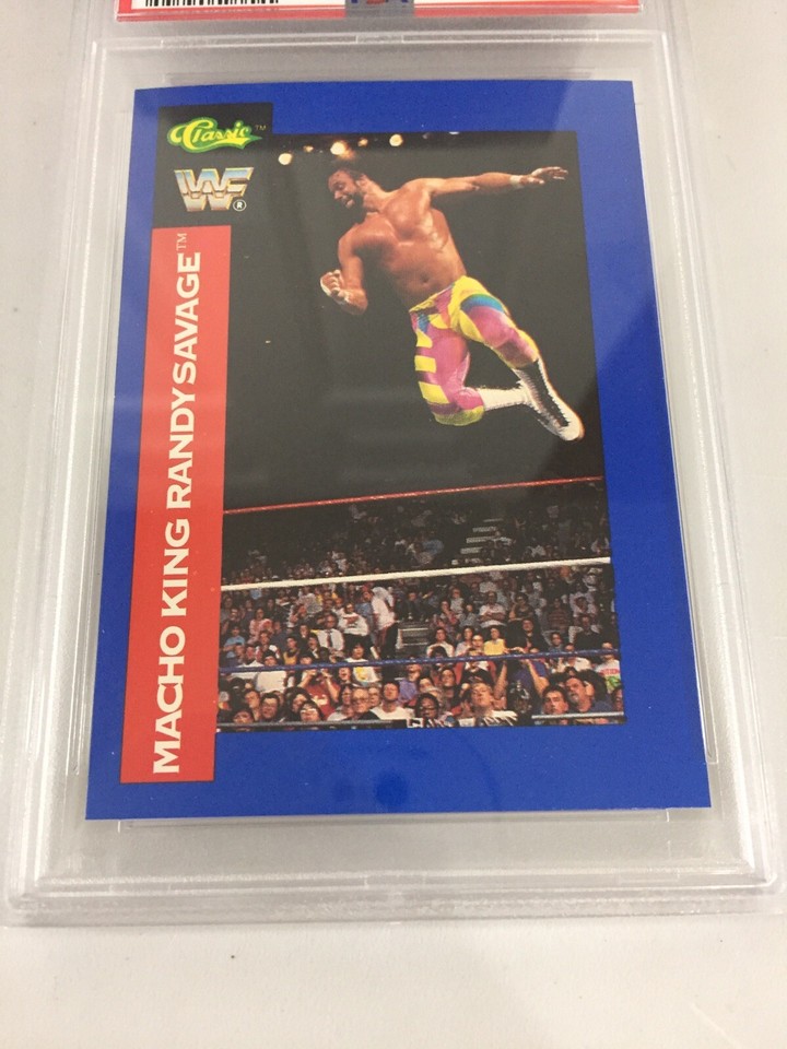 Macho King Randy Savage 1991 Classic Wwf #16 Psa 8 Pop 1 Wwe | eBay