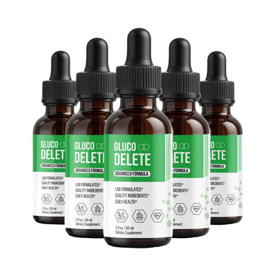 (5-Pack) Gluco Delete Drops - GlucoDelete Blood Drops for Healthy Blood ...