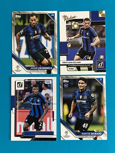 Inter Milan Soccer Card Lot- Asllani Rookies / Dumfries / Calhanoglu ...
