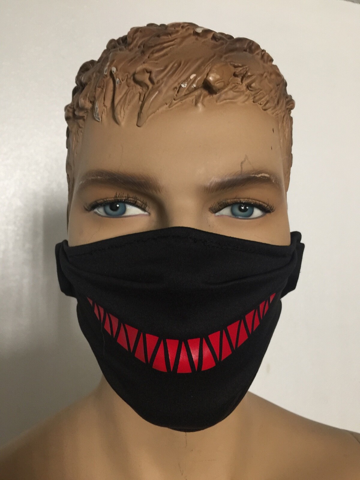 Zig Zag Smile Rave Goth Industrial Cyber Halloween Anime Cosplay ...