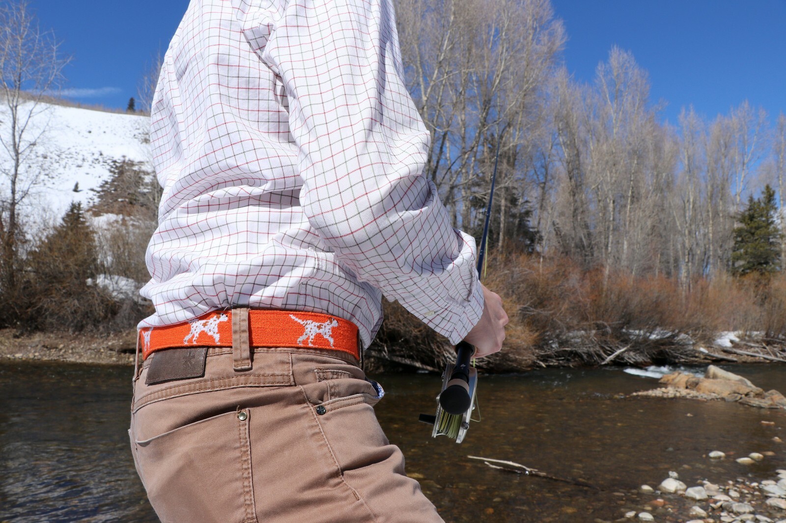 Pointer Dog Needlepoint Men’s Belt Hand-stitched / Full Grain Leather ...
