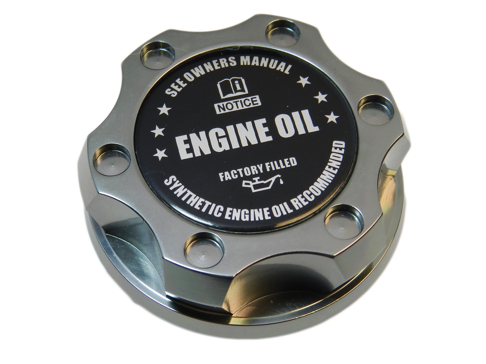 GUNMETAL SYNTHETIC BILLET RACING ENGINE OIL FILLER CAP FOR 05-12 FORD ...