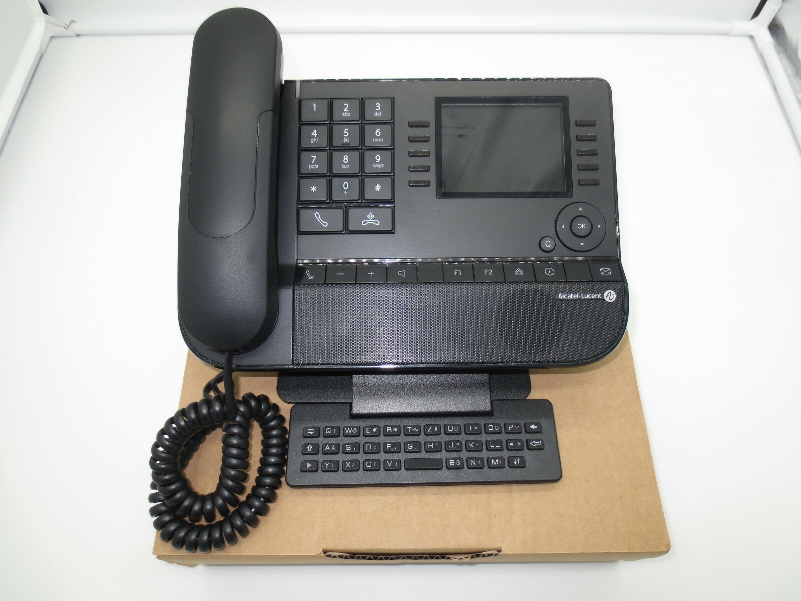 Alcatel Lucent 8068 Premium DeskPhone schwarz DeskPhone Keyboard QWERTZ ...
