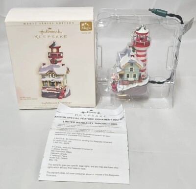 Hallmark Keepsake Lighthouse Greetings Christmas Magic series Edition ...
