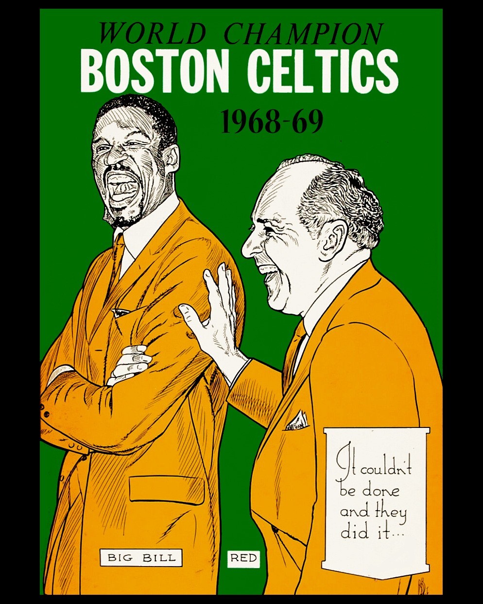 Wall Art Poster - Boston Celtics 1968-69 NBA Champions, 8x10 Photo | eBay