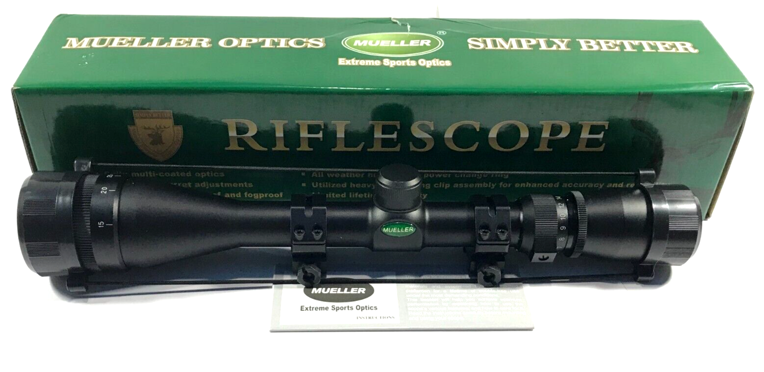 Mueller 4.5-14X40mm AO APV Flex Duplex Reticle Rifle Scope + Box & Caps ...