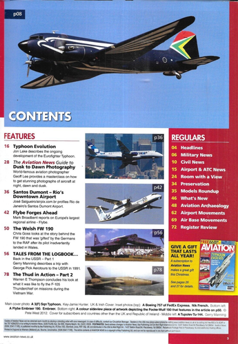 Aviation News Magazine Typhoon F-105 Vietnam Missions Rio De Janeiro ...