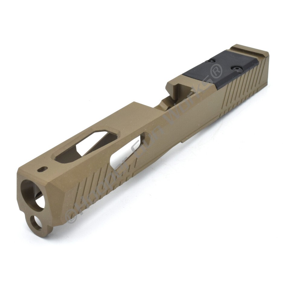 Slide for Glock 17 Gen 3 RMR, Lightening Cut Slide Flat Dark Earth (FDE ...