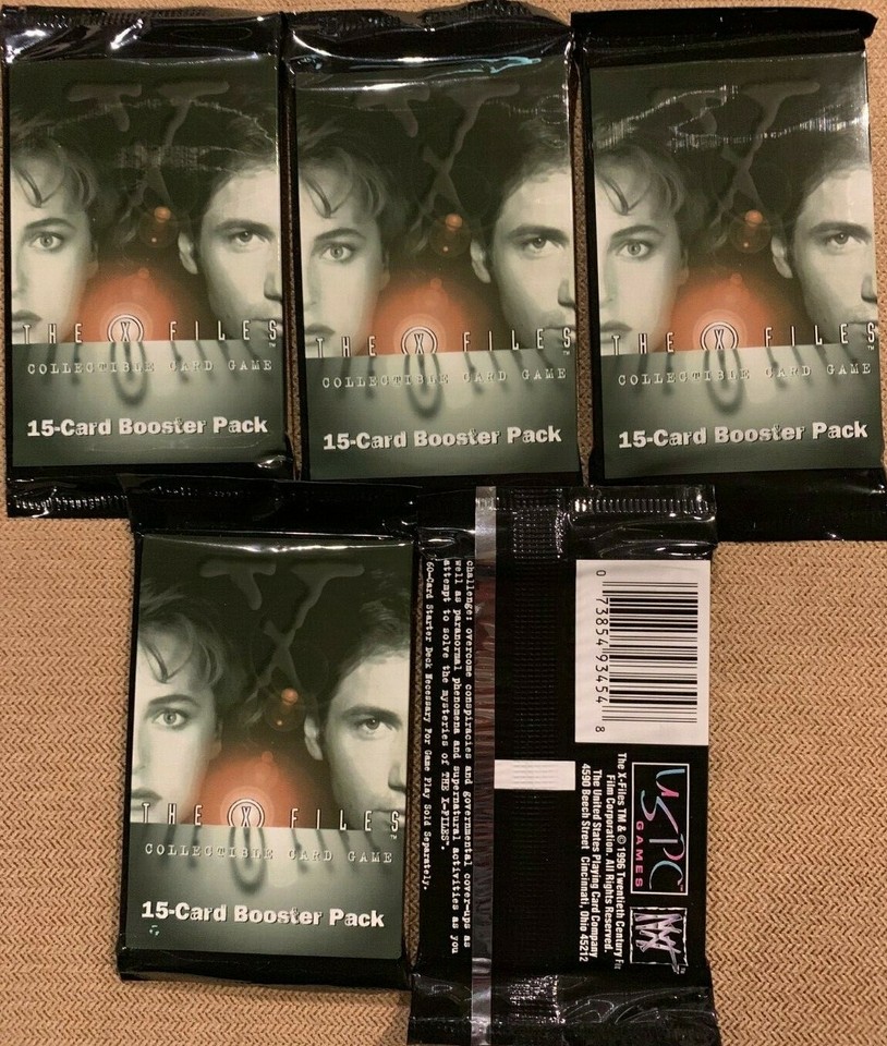 X-files CCG Booster Pack Lot (5 Packs) Factory Sealed 1996 Premier ...