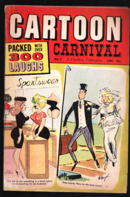 Cartoon Carnival #3 1963-Charlton-Comic art-cartoon-Bill Wenzel-Jack ...