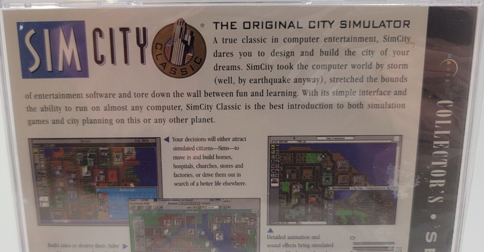 Sim City Classic Collector's Series (PC/Mac CD-ROM, 1996) ~ New | eBay