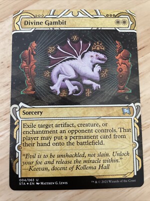 MTG Divine Gambit Strixhaven: Mystical Archives #004/063 Foil-ETCHED U ...