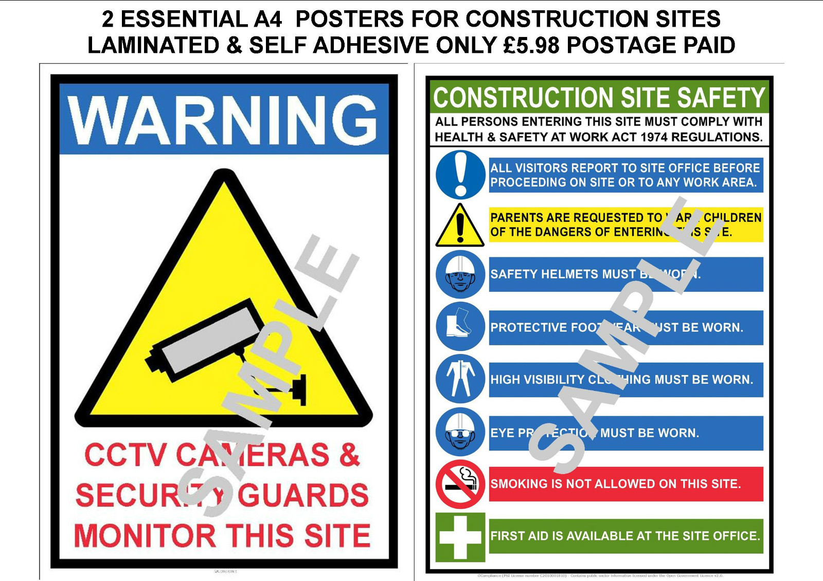 Safety Posters For Construction Site