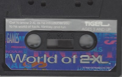 TIGER ELECTRONICS WORLD OF 2XL TALKING ROBOT CASSETTE PROGRAM TAPE ...