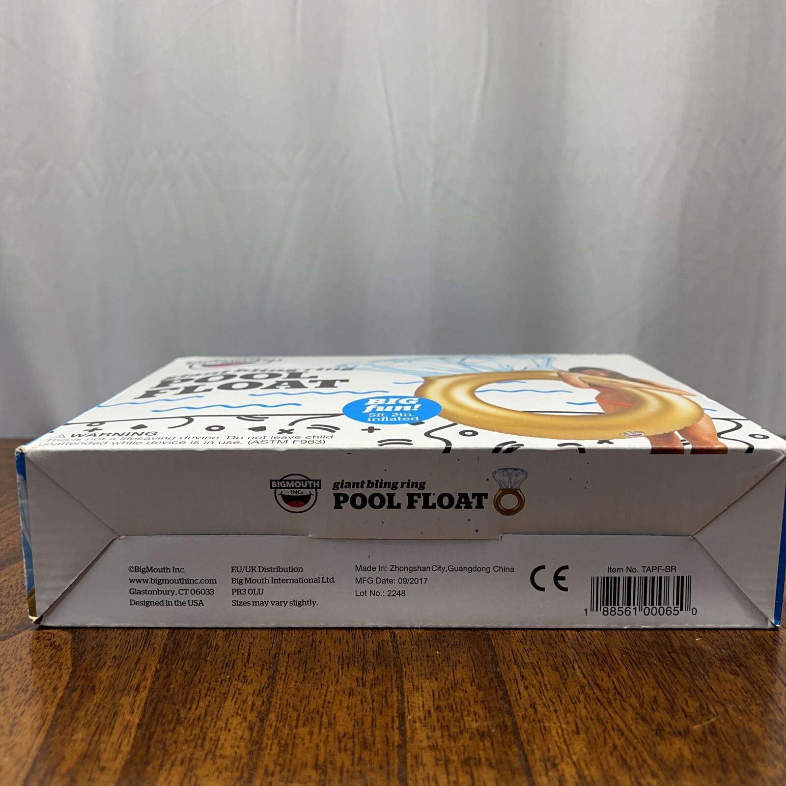 Giant Bling Ring Swimming Inflatable Pool Toy Float Party Engagement ...