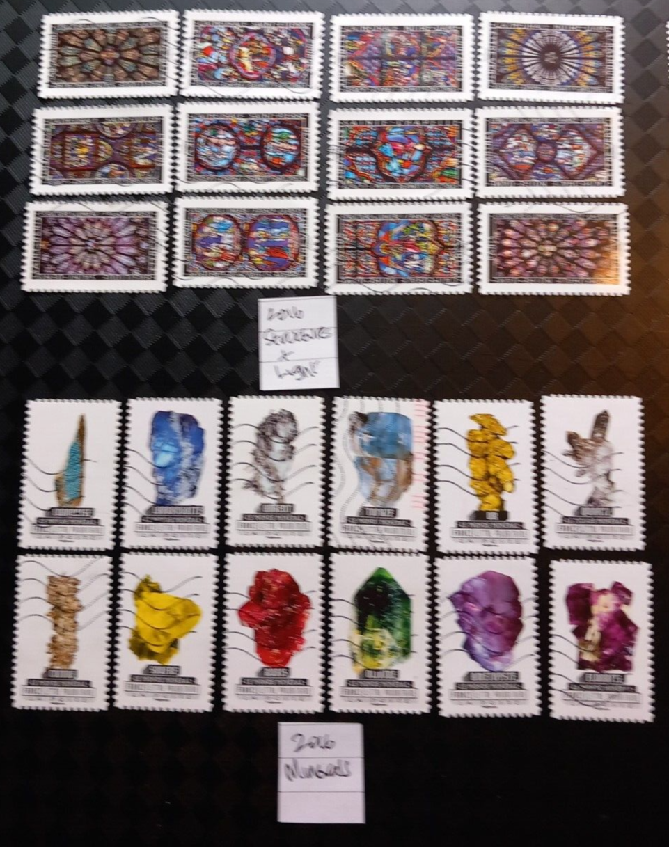 ~4 Sets~France ~2016~ Commemorative Booklet Stamp Sets~(48)~Used~see ...