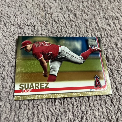2019 Topps Update GOLD Foil US14 Jose Suarez Los Angeles Angels RC 99/ ...