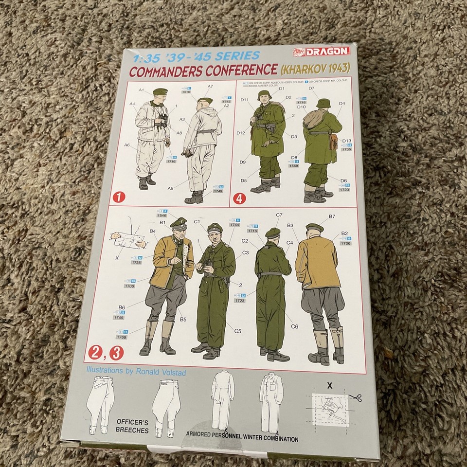 1/35 Dragon 6144 - Commanders Conference, Kharkov 1943 - 4 Figures ...