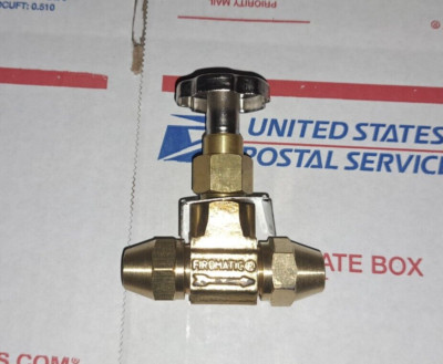 Firomatic 12840 3/8ODF Brass Oil Valve -- Fusible Flair 3/8" line ...