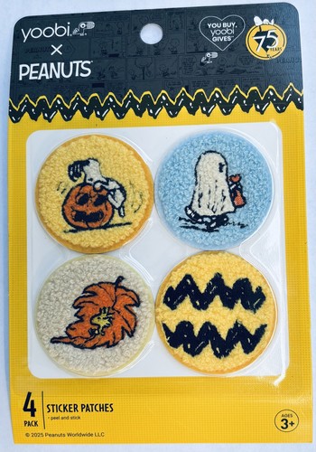 Yoobi x Peanuts Characters Halloween Snoopy Woodstock Sticker Patches ...