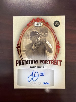 2017 Sage Hit - Premium Portraits John Ross #PPA-JR (RC) Auto /50 | eBay