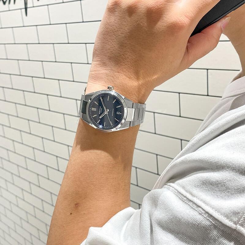 Casio EDIFICE EFK-100YD-2AJF Analog Men's Watch Blue Silver Mechanical ...